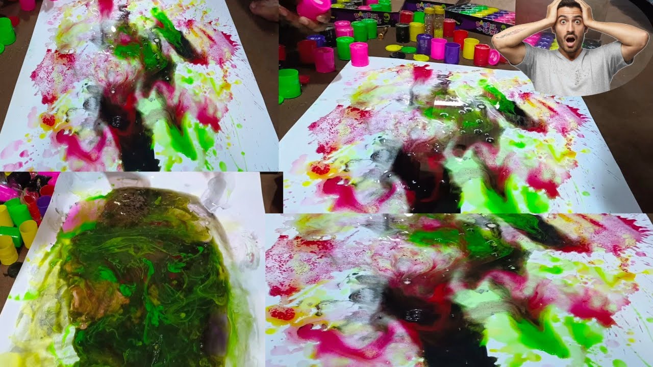 Step By Step Painting 🖌️ 🎨 for fun And Beautiful Painting Slime - YouTube
