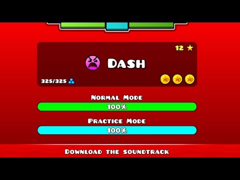 DASH + all 3 coins - Geometry Dash (I finally beat it) - YouTube
