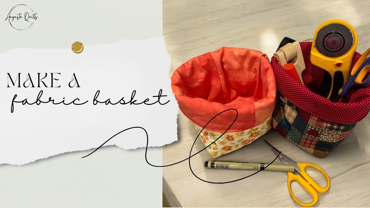 DIY Fabric Bucket Tutorial | Easy Sewing Project for Quilters - YouTube