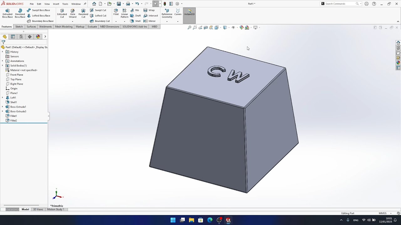 Part 2 - Custom Keyboard Keycaps | SolidWorks Part - YouTube