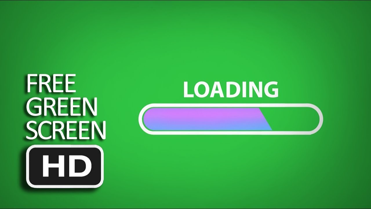 Free Green Screen - Holographic Loading Bar #2 - YouTube