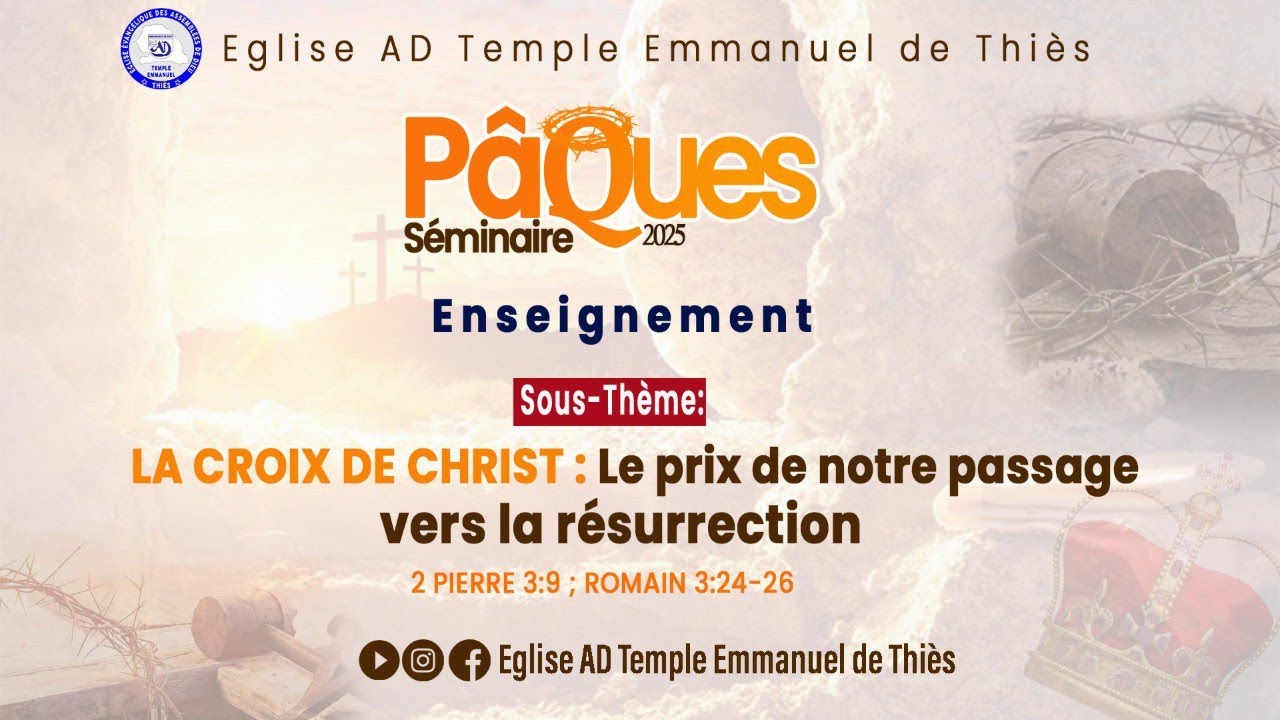 Séminaire de PÂQUES 2025 || Temp de prière - YouTube