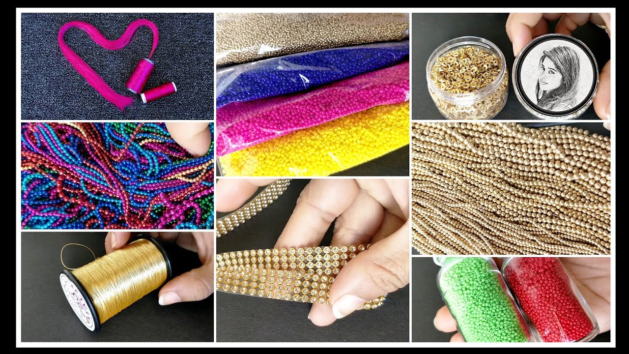 Latest Maggam work Material with cost & Quality - YouTube