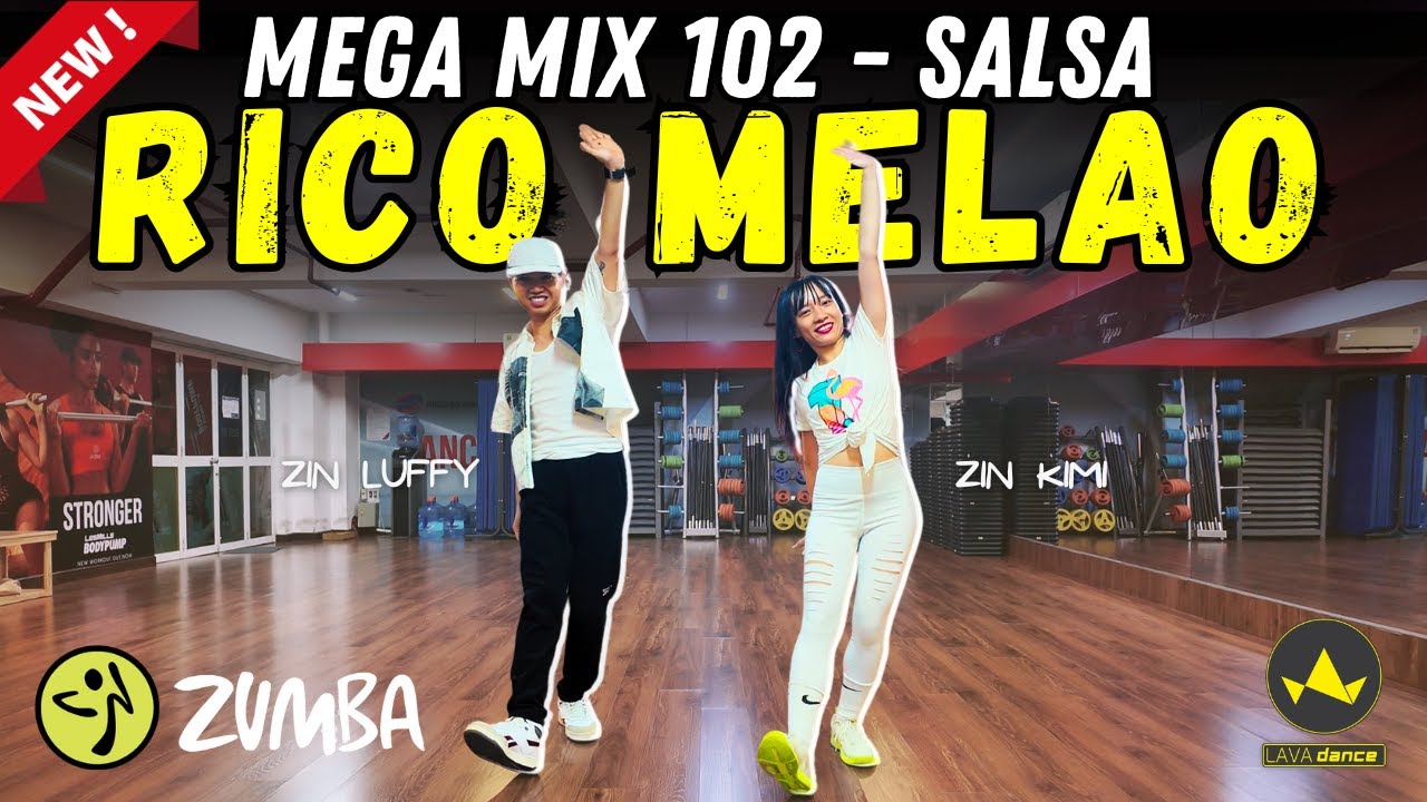#zumba RICO MELAO - MEGA MIX 102 Salsa by Zeta | ZIN Kimi & Luffy # ...