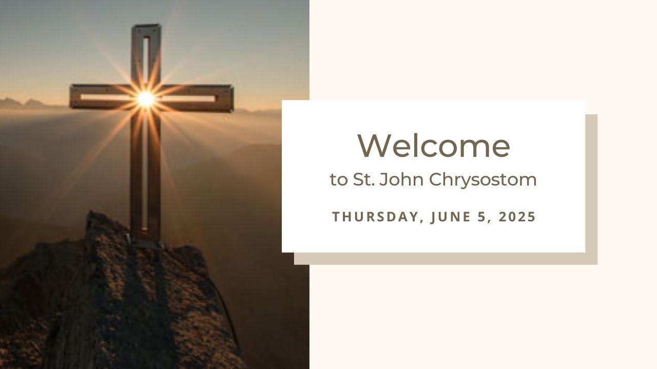 Daily Mass - Thursday, June 5, 2025 - YouTube
