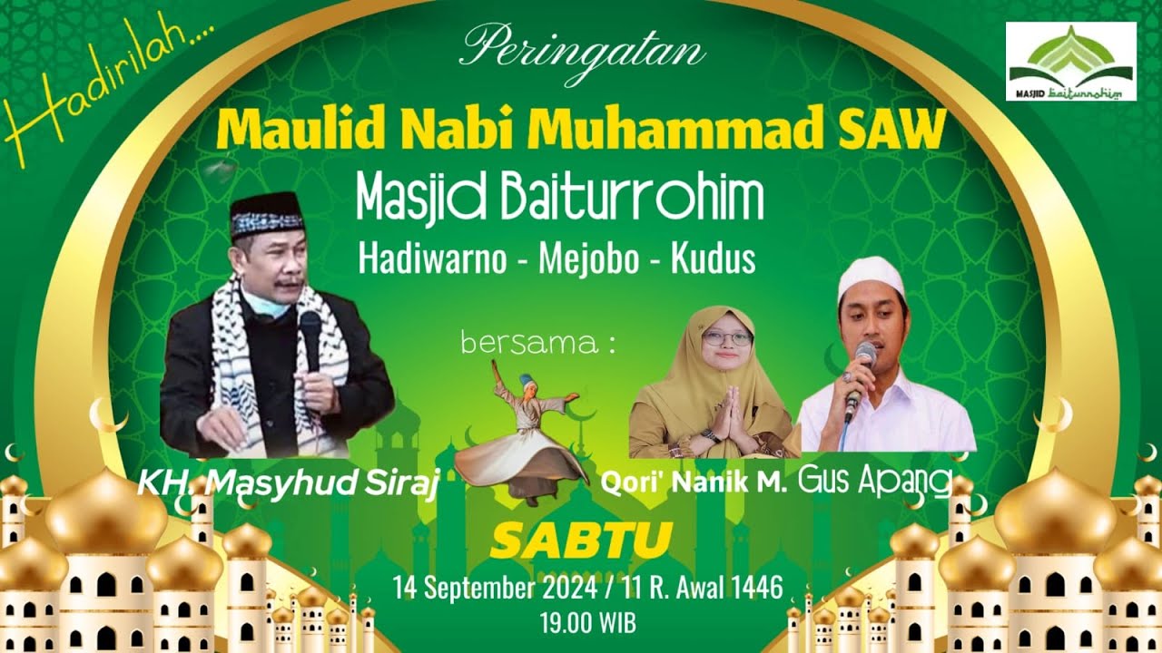 LIVE PENGAJIAN BERSAMA GUS APANG // DI MASJID BAITURROHIM HADIWARNO ...
