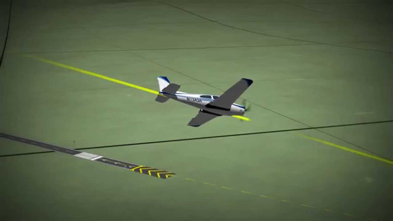 Aviation Animation - Precision 180 Degree Approach and Landing - YouTube