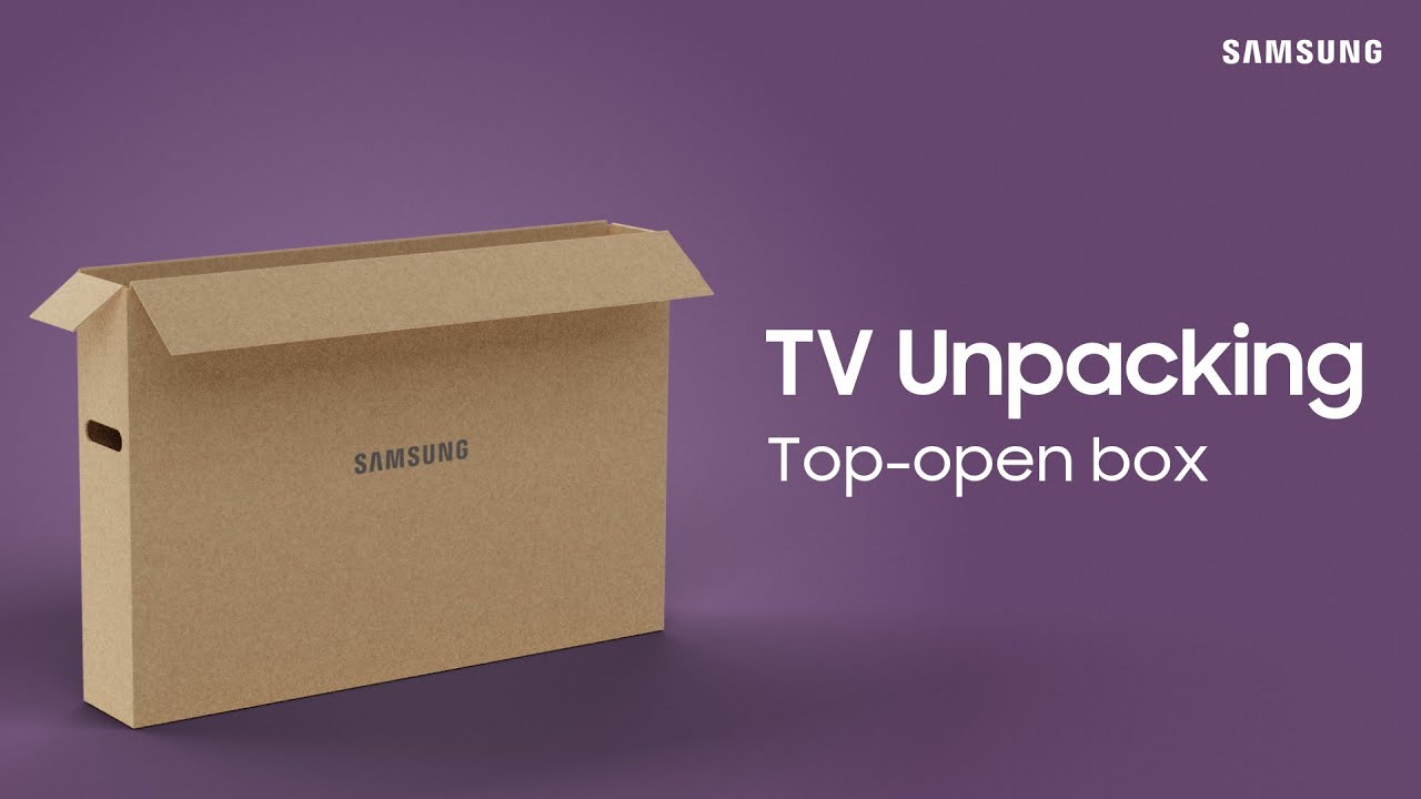 Unboxing your 43” – 50” TV | Samsung US - YouTube