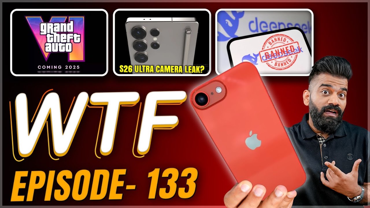 iPhone SE4 Launch | GTA 6 Coming | DeepSeek BAN | S26 Ultra | Episode 133 | Technical Guruji🔥🔥🔥 ...