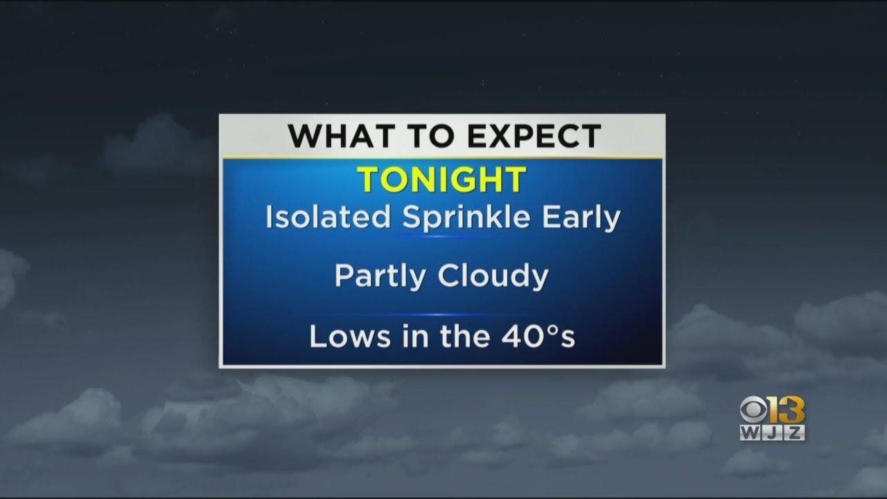 WJZ Weather Team Has Your Tuesday Evening Forecast - YouTube