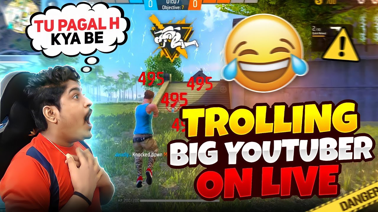 Trolling Big YouTuber - YouTube