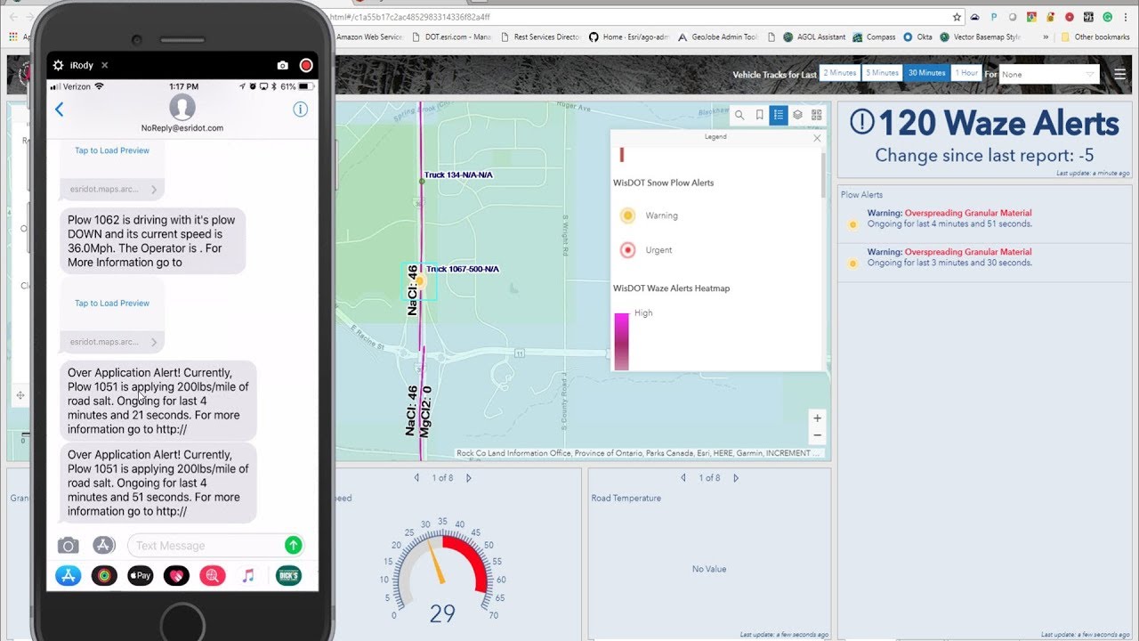 Real-Time Snow Management with ArcGIS - YouTube