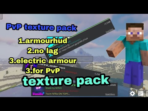 Minecraft texture pack || no lag armour hud for PvP || 3 texture pack ...