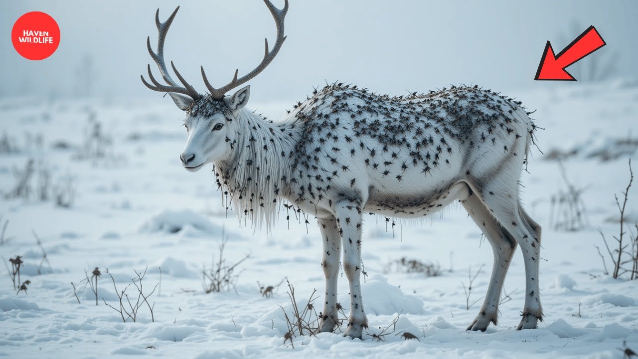 A Reindeer was injured by Insects and Parasites, was successfully ...
