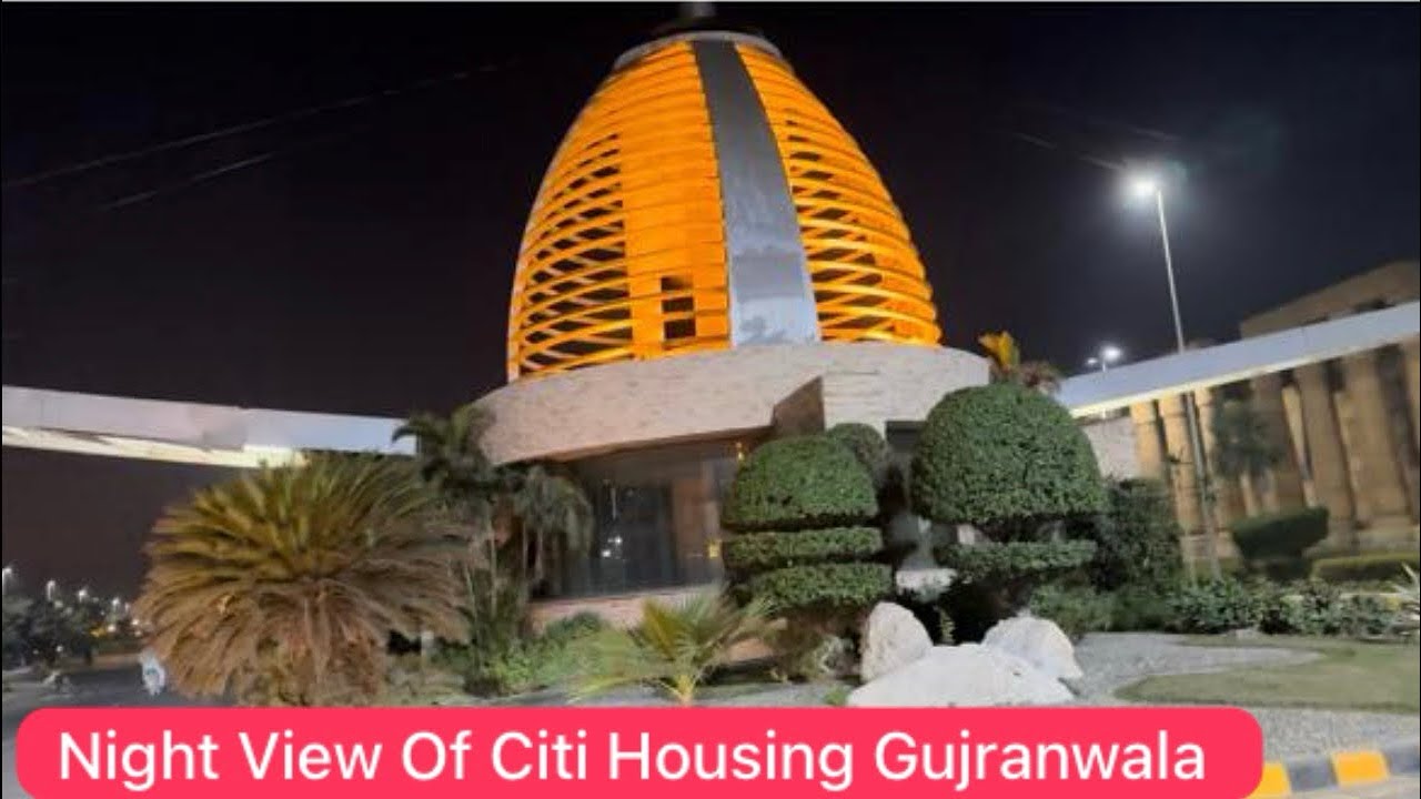 Night View Of Citi Housing Gujranwala Phase-2 - YouTube