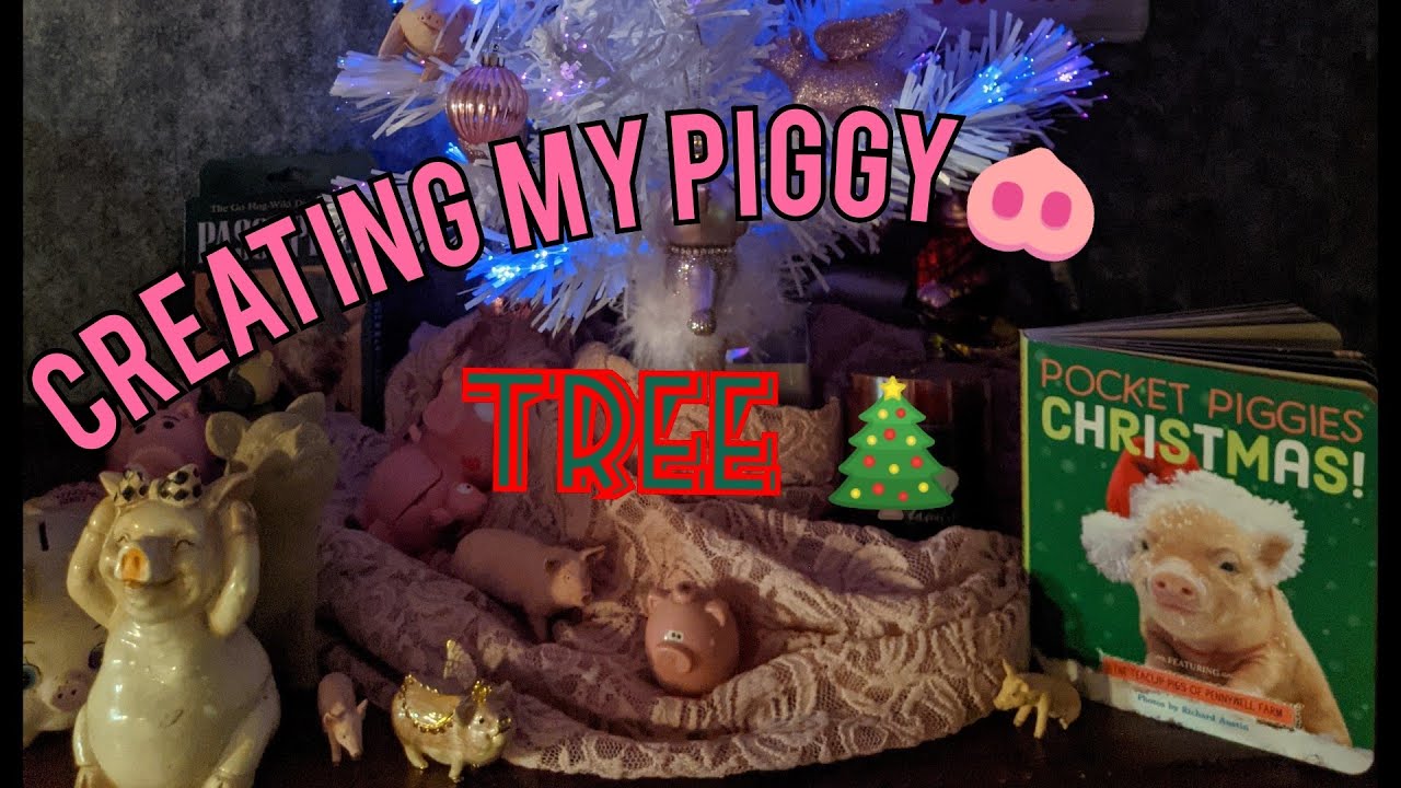 creating my piggy Christmas tree!/ ordament haul - YouTube