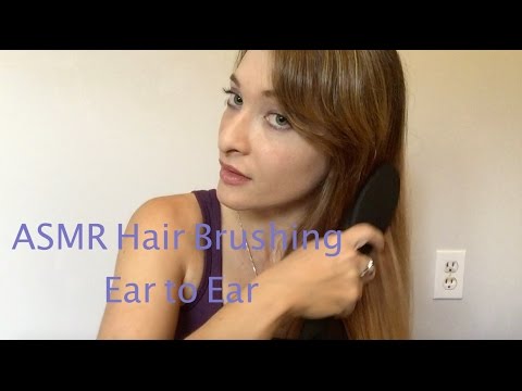 Hair Brushing Ear to Ear ASMR - YouTube
