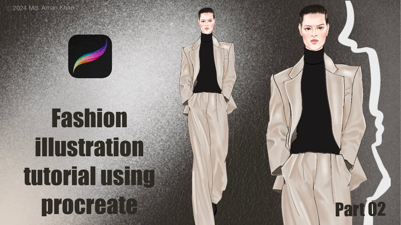 HOW TO RENDER A FASHION ILLUSTRATION IN PROCREATE: AIRBRUSH AND TIPS ...