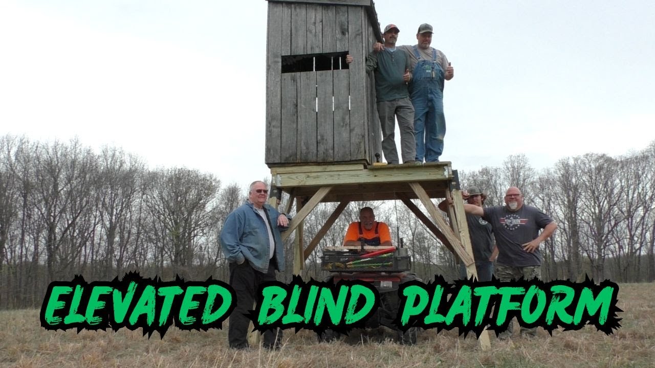 How To Build An Elevated Deer Blind Platform - YouTube