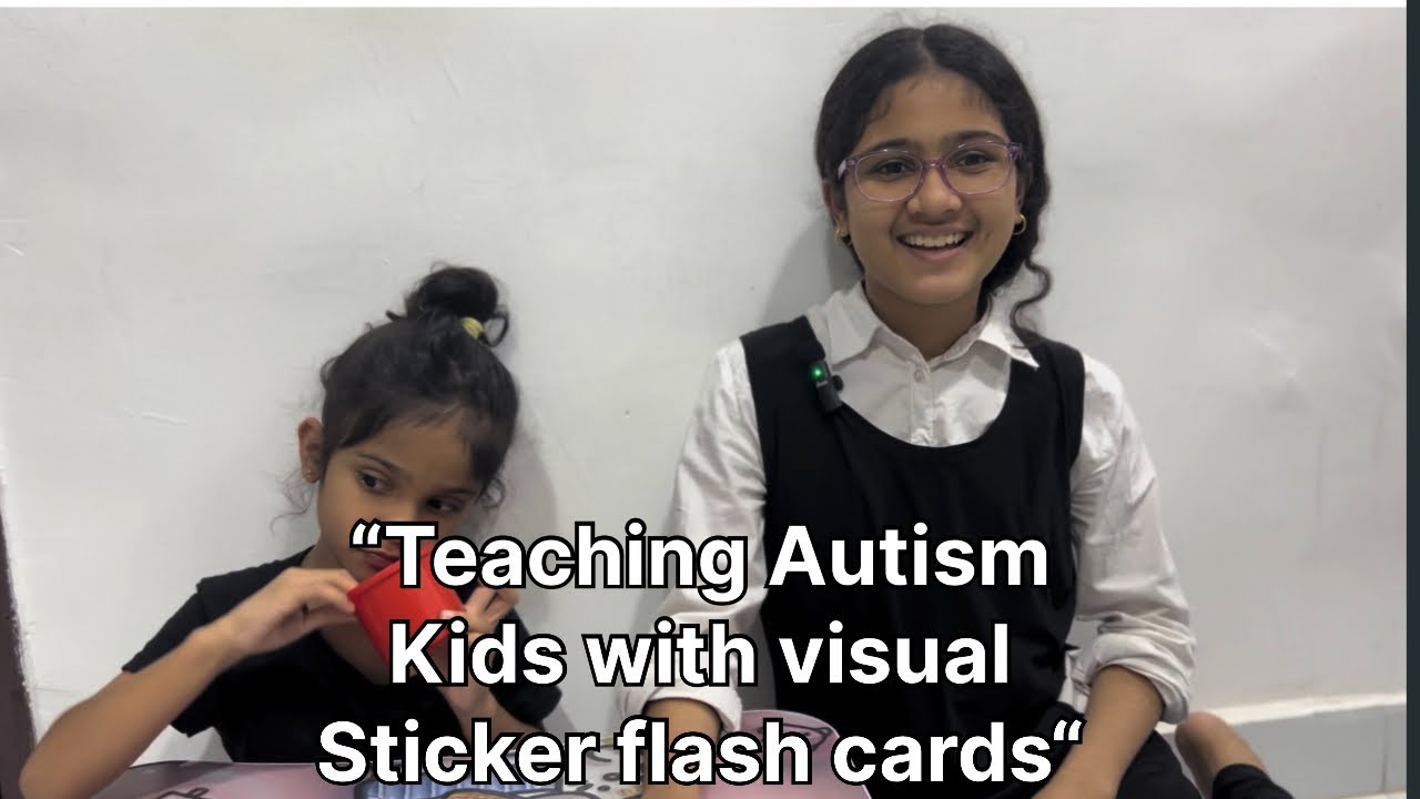 “Teaching Autism Kids with visual Sticker Flash Cards” - YouTube