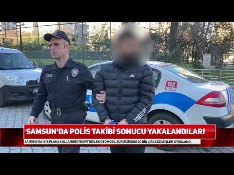 Samsun'da polis takibi sonucu yakalandılar