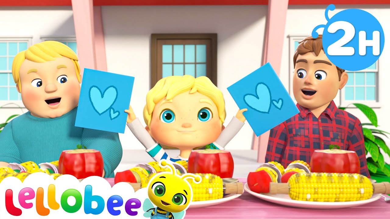 Father's Day Song | Lellobee City Farm 🐝 | Nursery Rhymes for Babies ...