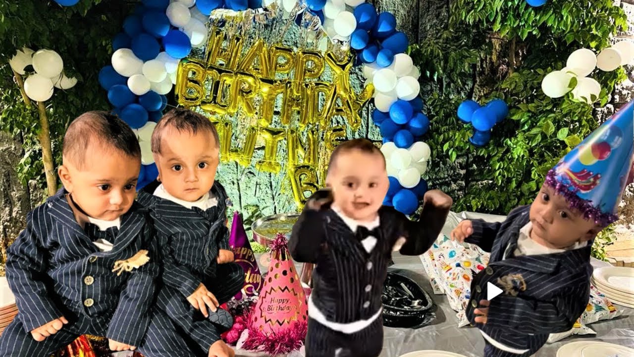 Twins Boys Birthday | Azan & Azlan Turns 1 | Heritage Resturent ...