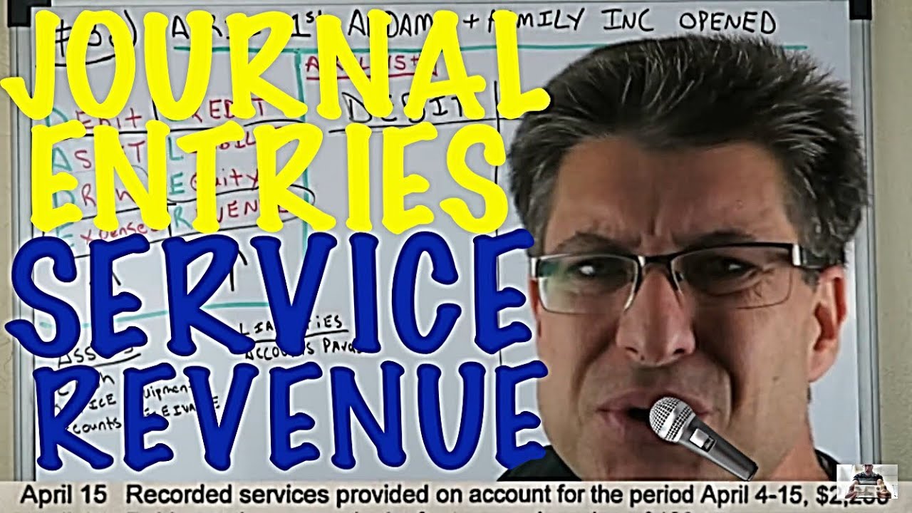 Journal Entries for Accounting made Easy / Service Revenue / Accounting ...