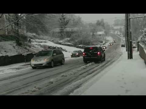 First Snowfall Of 2024 Brings A Mess To Fall River Massachusetts - YouTube