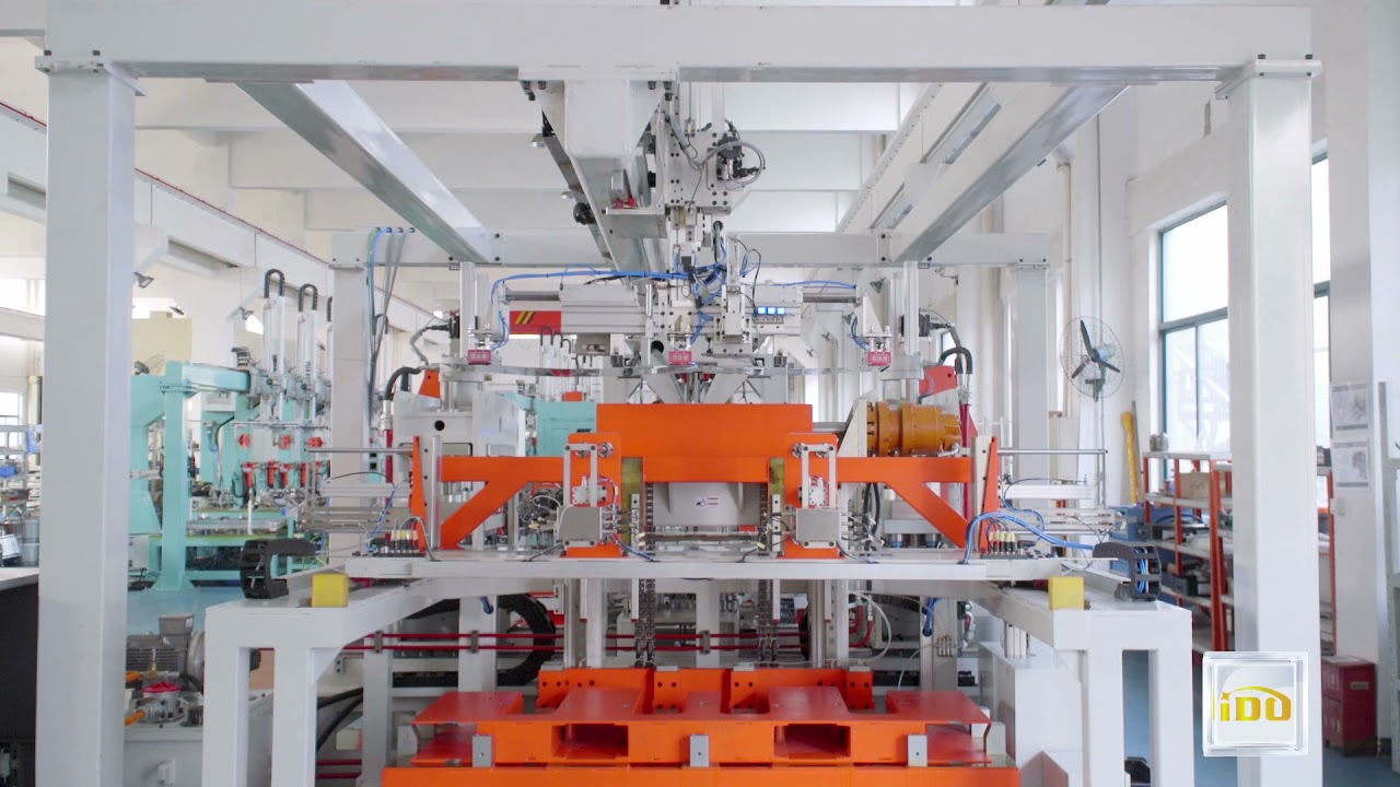 Automatic laser welding line for washing machine drum assembly - YouTube