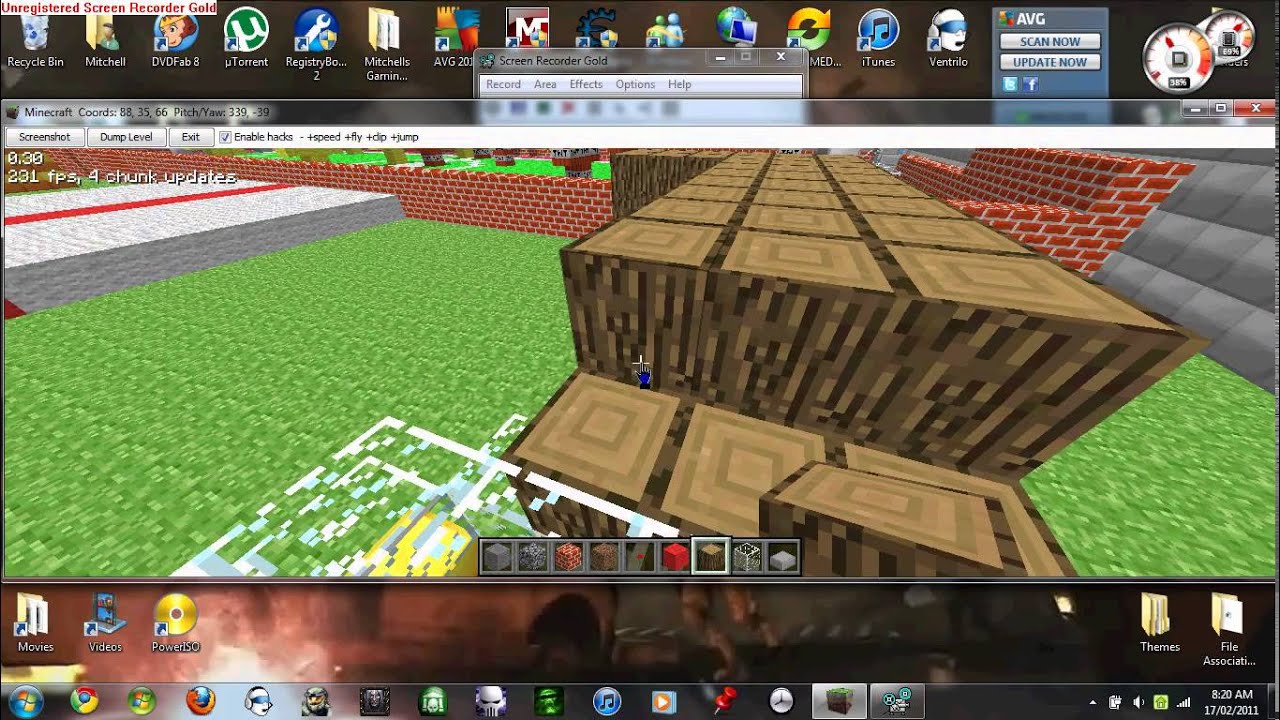 MY Minecraft Flower Bed - YouTube