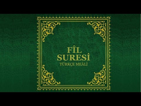Fil Suresi Türkçe Altyazılı (Fil vakası)