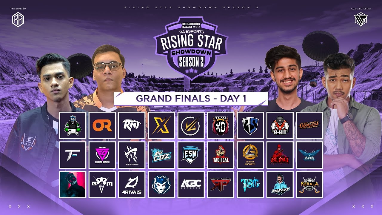 RA RISING STAR SHOWDOWN SEASON 2 | GRAND FINAL DAY 1 | FT- SOUL, XSPARK ...