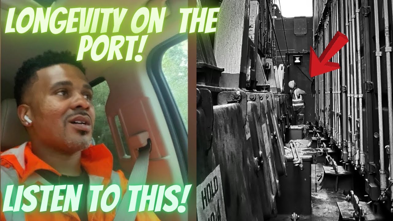 Longshoreman EXPLAINS the LONGEVITY of being a lasher on the ship ...