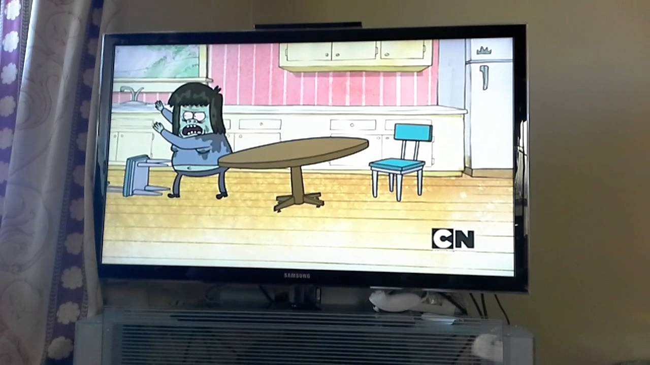 Regular show muscle man having a fit - YouTube