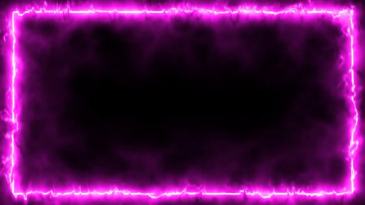 Border Green Screen Effects, Neon Border Black Screen, Neon Black ...