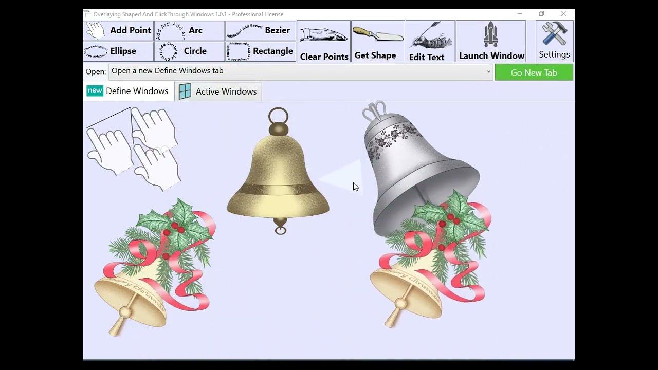 Add Images On A Topmost Window With An Invisible Background And Add A Handle To the Window - YouTube
