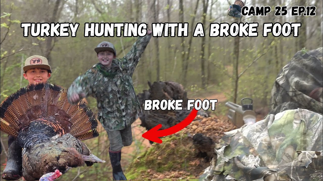 Turkey Hunting With a broke foot??/ Juvenile turkey hunting in ...