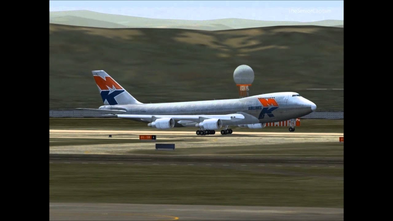 MK Airlines Boeing 747 200F Take off at UGTB - YouTube
