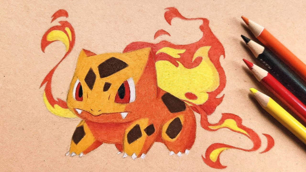 DRAWING BULBASAUR IN DIFFERENT TYPE 🔥 | POKEMON FAN ART - YouTube