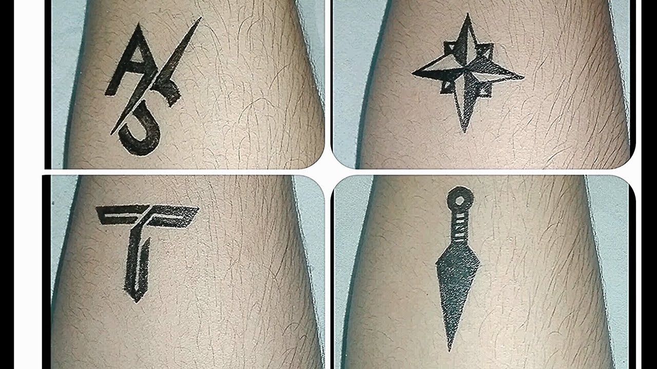 hand tattoo ideas with pen 😊 #youtubevideo #tatttoo #video - YouTube