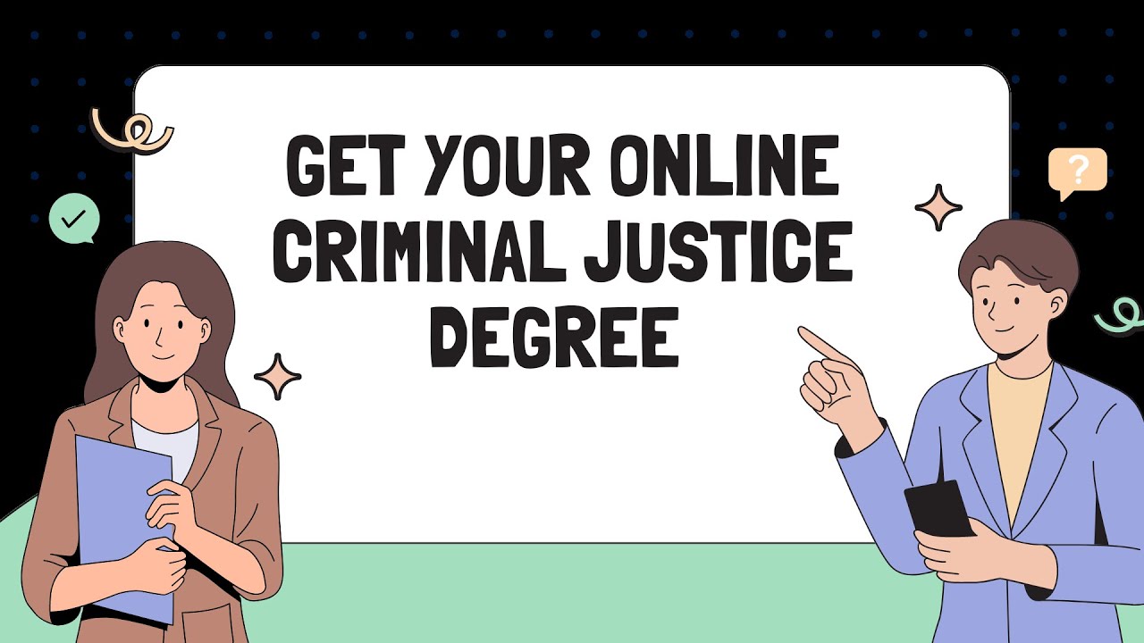 Get Your Online Criminal Justice Degree ।। Fight Crime from Home - YouTube