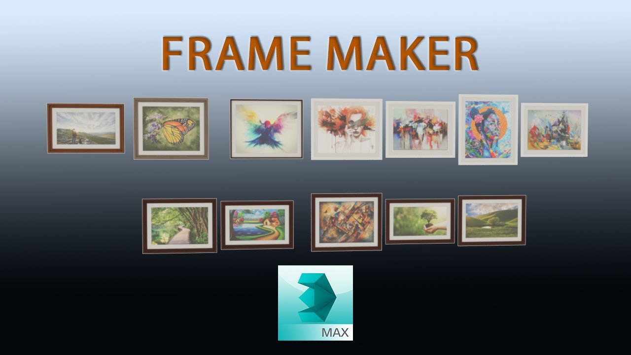 Frame maker in 3dsmax - YouTube