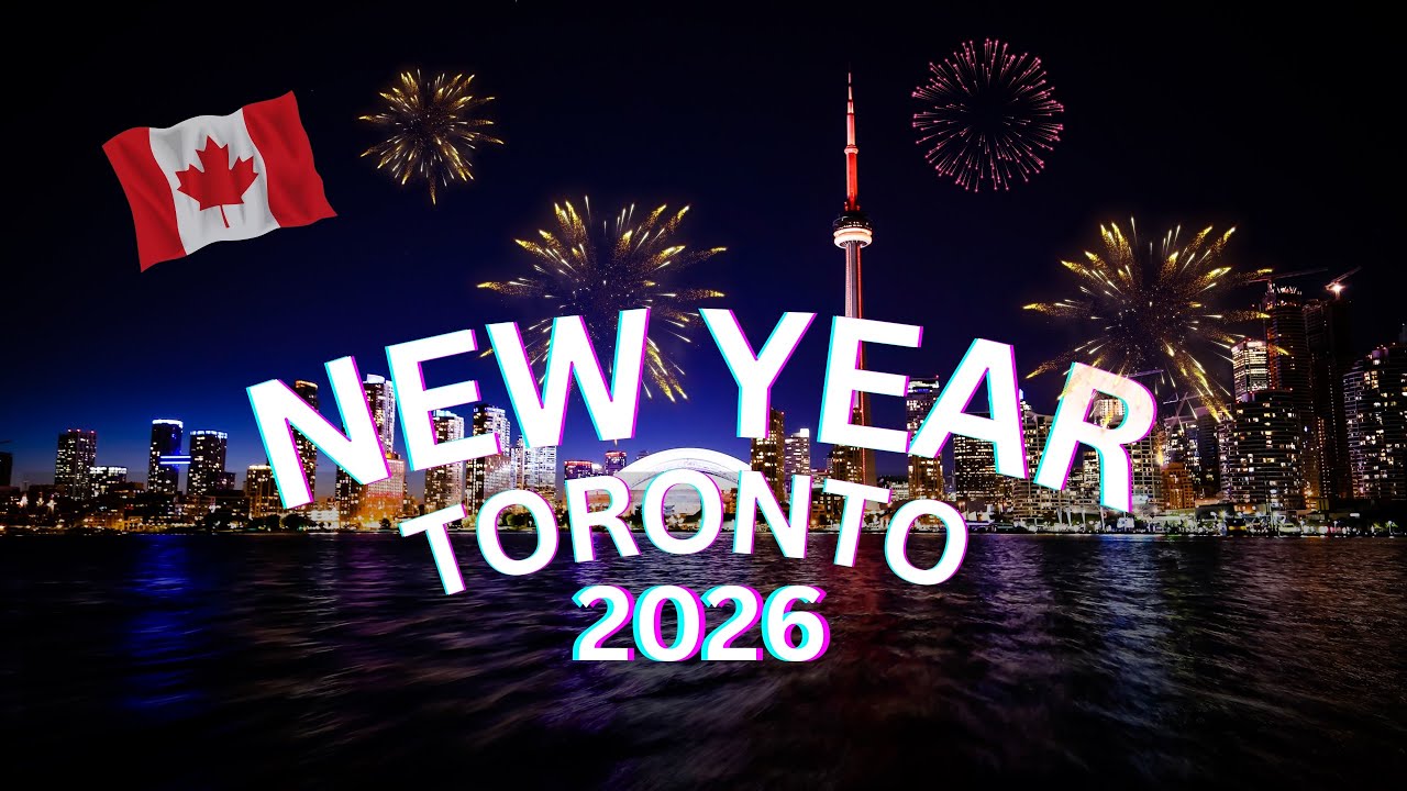 Toronto New Year Celebrations 2026 - CN Tower Fireworks - YouTube