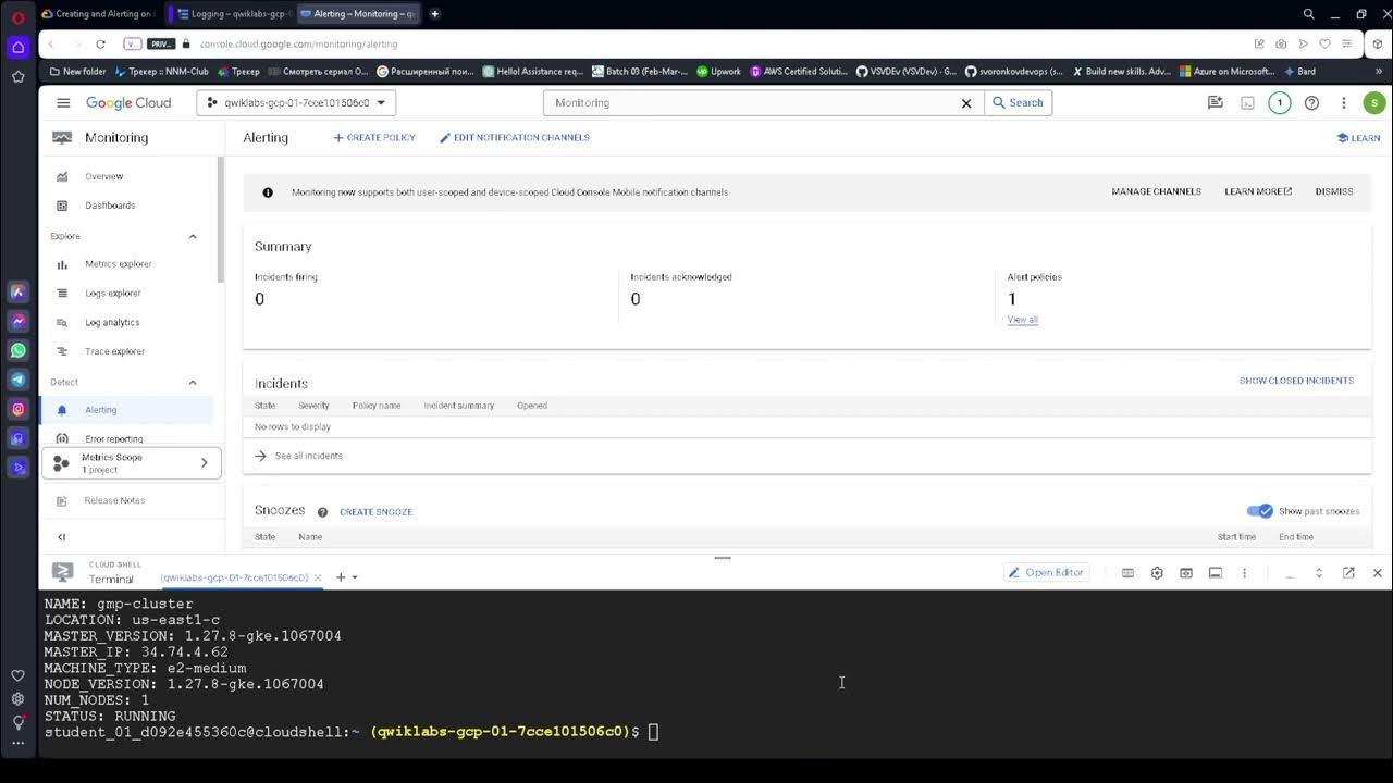 GCP Creating and Alerting on Logs based Metrics GSP091 - YouTube