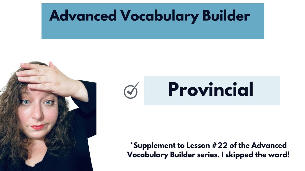 Provincial: Vocabulary Builder #shorts - YouTube