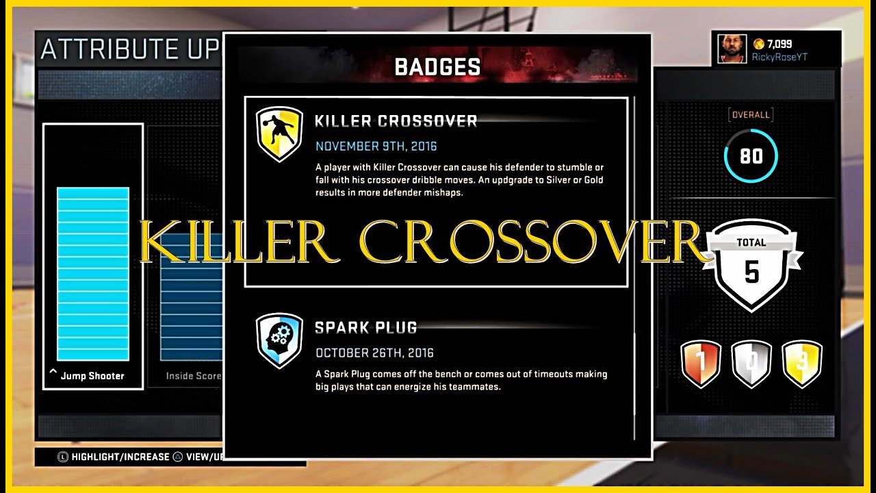 NBA 2K16 - How To Get The Killer Crossover Badge - YouTube