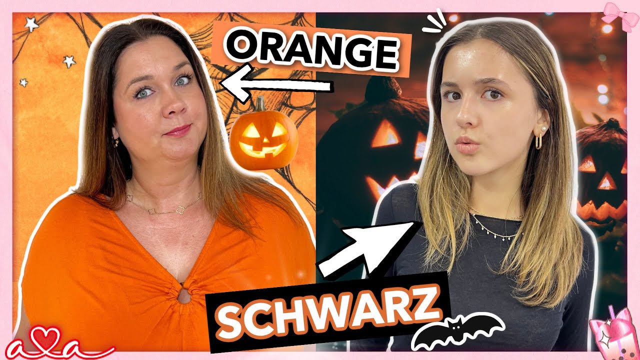 Nur EINE FARBE für 24 STUNDEN 🎃👻🦇 HALLOWEEN CHALLENGE 🧡 Alles Ava - YouTube