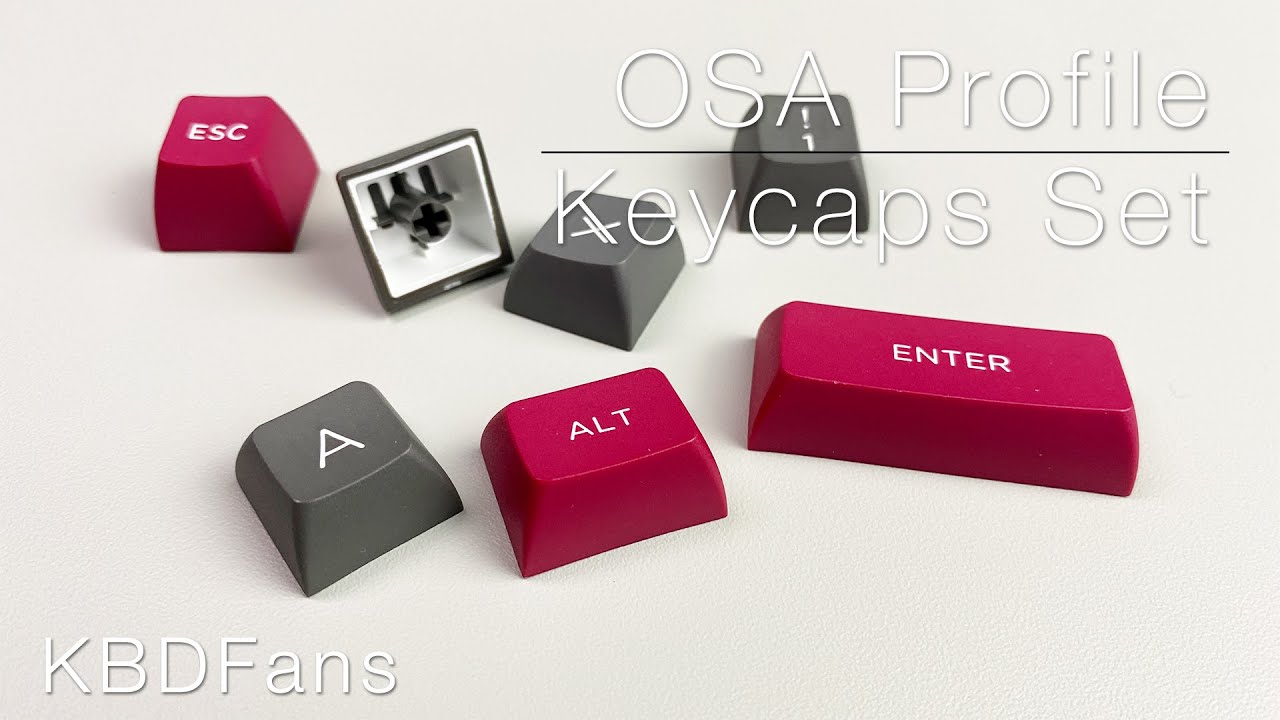 REVIEW | KEYCAPS | Keycaps Set Dengan Profile OSA Dari KBDFans - YouTube