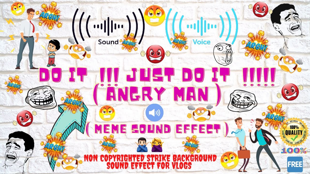 DO IT...JUST DO IT....🔥Sound Effect🔊No Copyright Strike 100% Free to ...